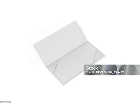 결혼식 크리스마스 파티 생일 및 행사를위한 초대 모형 템플릿 빈 이중 접기 초대 봉투 절연 흰색 배경에 조롱 3d 그림 0명에 대한 스톡 사진 및 기타 이미지 Istock
