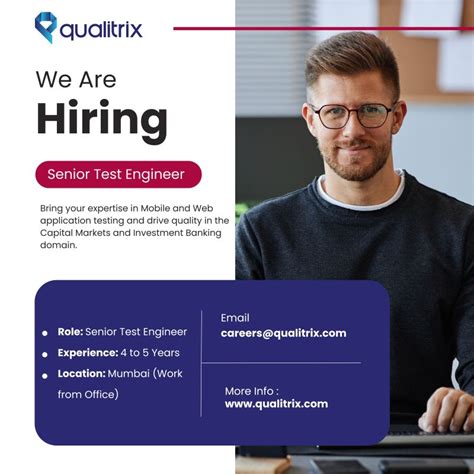 Qualitrix On Linkedin Hiring Seniortestengineer Qa Mobiletesting