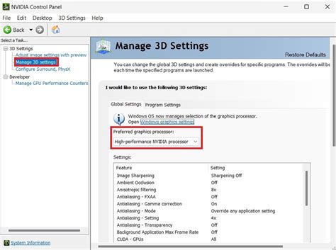 how to customize your graphics settings with the nvidia control panel