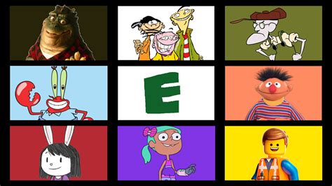 My Favorite Letter E Characters By Peytonauz1999 On Deviantart