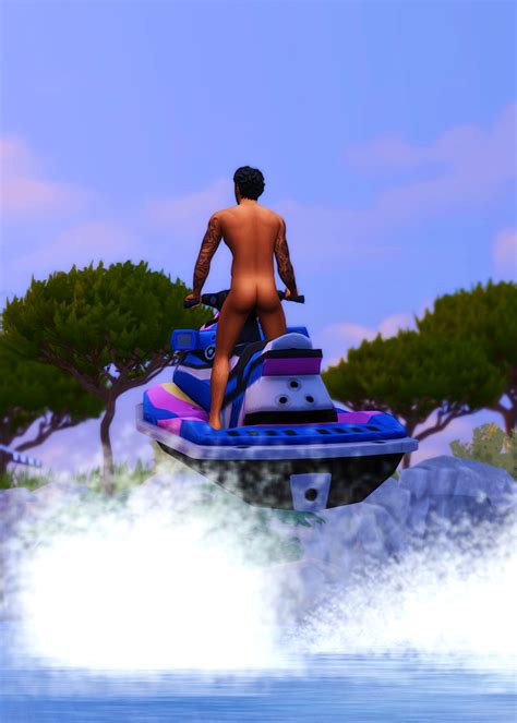 Oasissarah Don Riding An Aqua Zip Naked