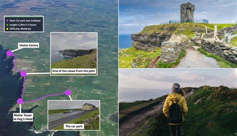Hags Head Cliffs Of Moher Walk Trail Guide Map