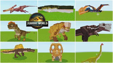 Addon Jurassic World Rebirth Movie In Minecraft Pe Youtube