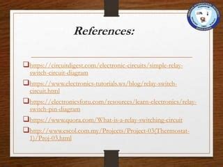 Temparature Sensor Relay Switching Circuit PPTX