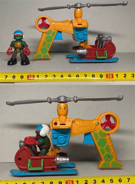 Teenage Mutant Ninja Turtles 2014 Half Shell Heroes Drop Copter Sled With Pilot Ralph 35