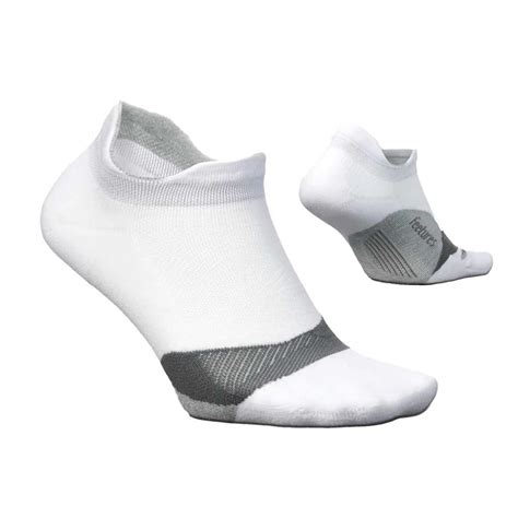 Elite Light Cushion No Show Tab Sock White S24 Gazelle Sports