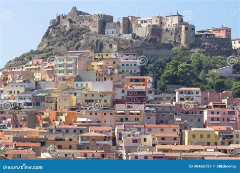 Medieval Town Castelsardo Sardinia Italy Stock Image Image Of