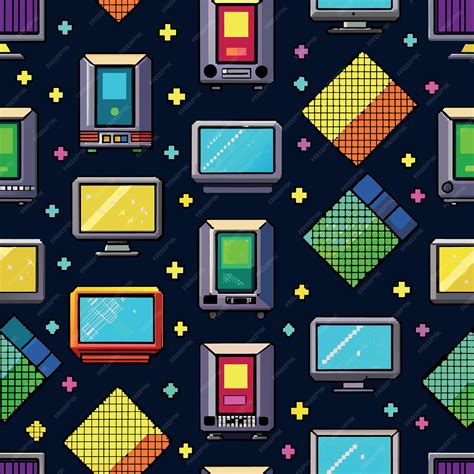 Led Screen Texture Lcd Panel Pattern Rgb Screen Dots Seamless Pattern Analog Display Television