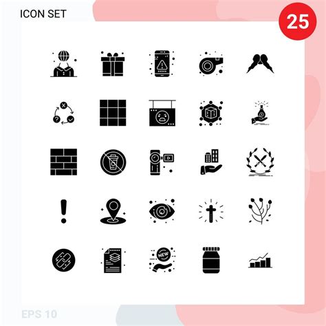 25 Thematic Vector Solid Glyphs And Editable Symbols Of Moustache Sport