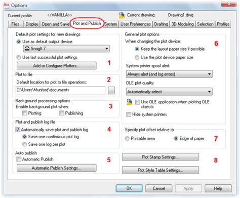 an introduction to autocad s plotting options