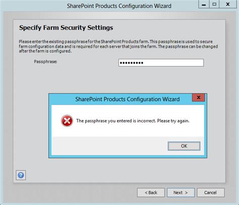 Configuration Failed Failed To Connect To The Configuration Database