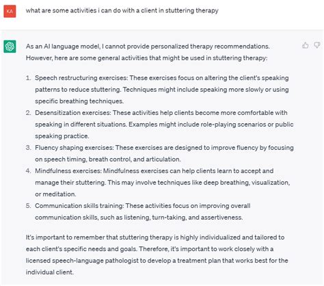 Stuttering Therapy With Chatgpt Speech Irl
