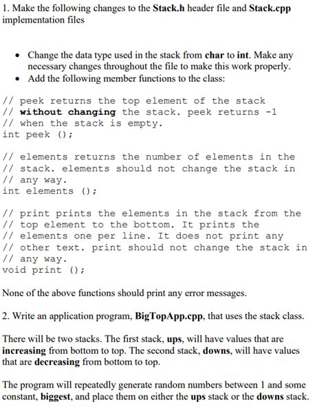 ifndef stack h define stack h header file for
