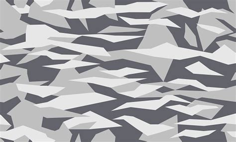 기하학적 위장 패턴 원활한 회색 배경입니다 클래식 육군 의류 스타일입니다 숲의 마스킹 위장 밀리터리 텍스처 벡터 곡선에 대한 스톡 벡터 아트 및 기타 이미지 Istock