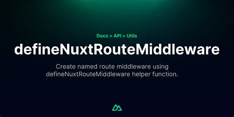 Definenuxtroutemiddleware · Nuxt Utils V4