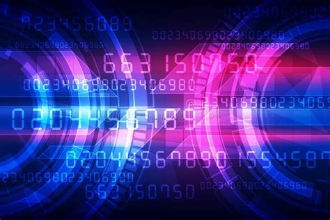 Vector Digital Futuristic Technology Concept Abstract Background Illustration Stock Vector