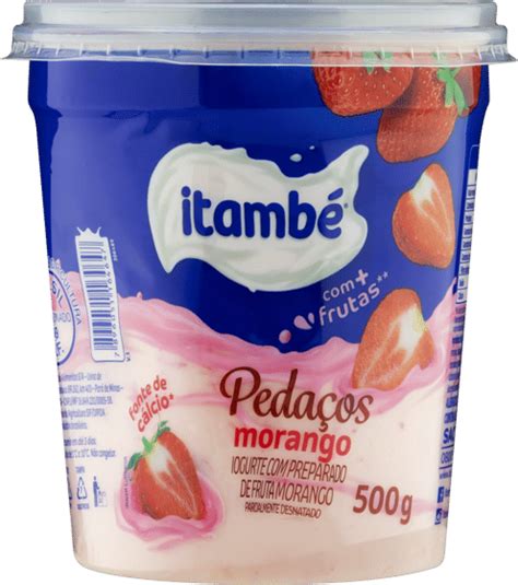 Iogurte Itambé Com Pedaços De Morango Pote 500g Faststore Pdp