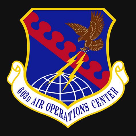 603 Air Operations Center Usafe U S Air Force Shield Patch By Nourishnormally484 Artistshot