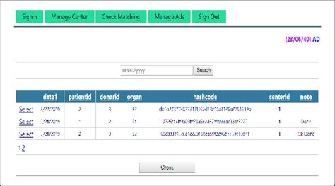 Ads Interface C Check Matching The Admin Can Check The Matching Process Download Scientific