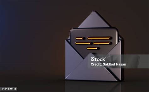 어두운 배경에 뉴스 편지가 있는 메시지 목록 아이콘 3d 렌더링 개념 뉴스레터에 대한 스톡 사진 및 기타 이미지 뉴스레터 디지털 생성 이미지 0명 Istock