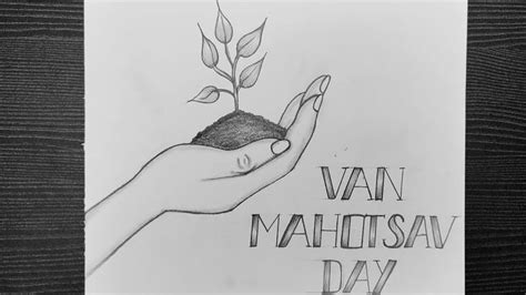Van Mahotsav Drawing Very Easy Save Tree Save Earth Drawing Save Earth Drawing Earth