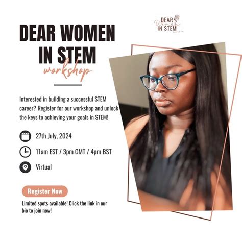 Dear Women In Stem On Linkedin Womeninstem Stemcareers Stemworkshoo Careerempowerment…
