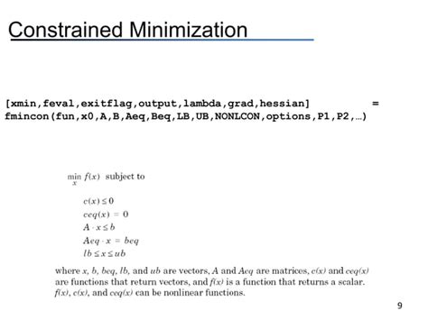 Optimization Methods By Using Matlabpptx Programming Languages
