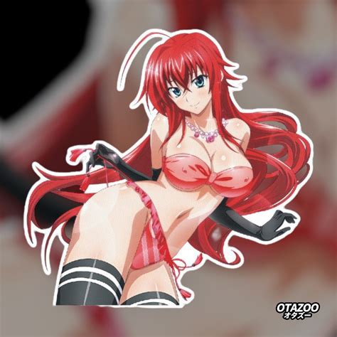 Lewd Anime Sticker Rias Gremory High School Dxd Car Decal By Otazoo