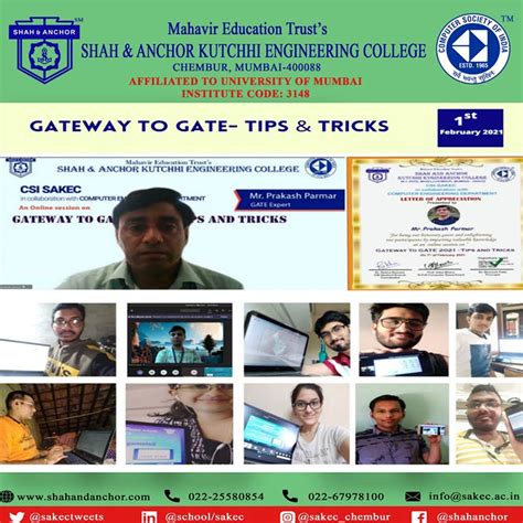 Computer Society Of India Csi Shah And Anchor Kutchhi Engineering College