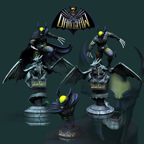 🗿 Dark Claw Hybrid Batman Wolverine Stl Files For 3d Printing Fanart By Cg Pyro For