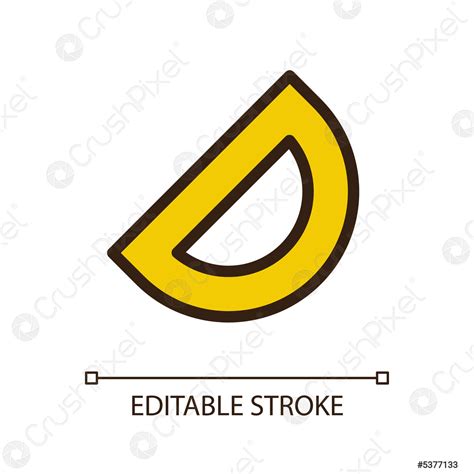 Protractor Pixel Perfect Rgb Color Ui Icon Stock Vector 5377133 Crushpixel