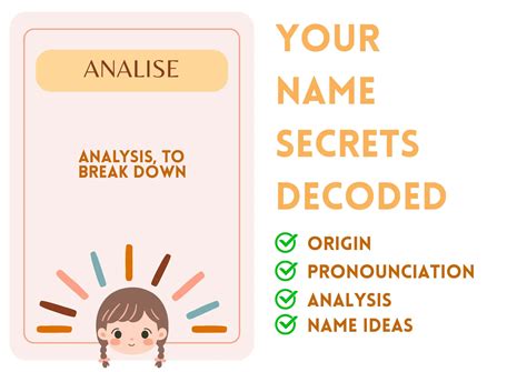 Analise Girl Name Meaning And Pronunciation