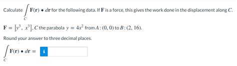 Solved Calculate F R Dr For The Following Data If F Is A Chegg Com