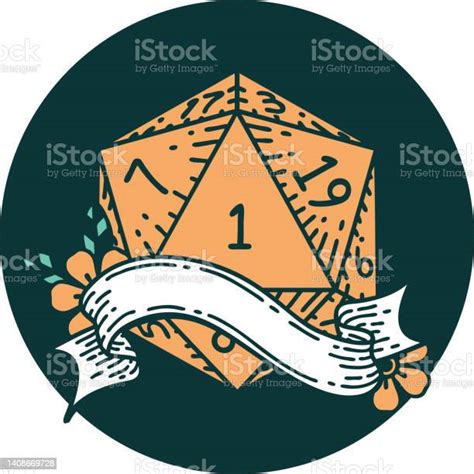자연 하나의 D20 주사위 롤 아이콘 0명에 대한 스톡 벡터 아트 및 기타 이미지 0명 굴리기 문신 Istock