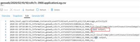 run a console app in azure and see the console output stack overflow