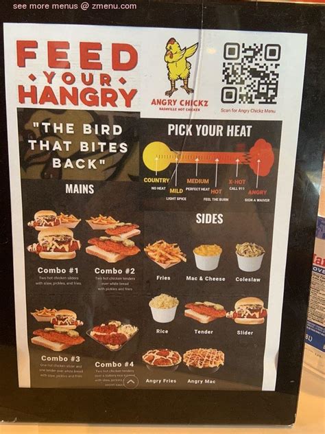 Online Menu Of Angry Chickz Brentwood Restaurant Fresno California