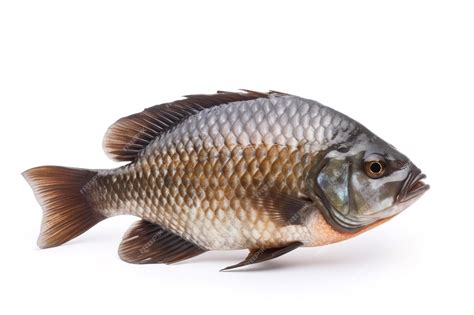 Premium Photo Image Of Tilapia Fish On White Background Underwater