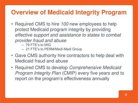 Ppt Cms Medicaid Integrity Program Powerpoint Presentation Free Download Id 1475354