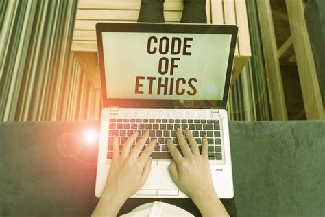 Writing Note Showing Code Of Ethics Business Photo Showcasing Basic