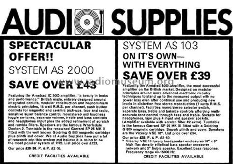 Stereo Integrated Amplifier Ic 2000 Ampl Mixer Amstrad London