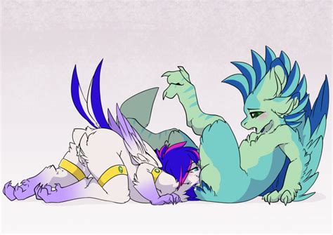 Rule 34 4 Ears Anthro Ashley Arctic Fox Beak Bird Feet Blue Body Blue Feathers Cloacal