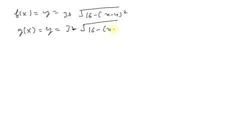 Open Ended Write Two Functions That Together Represent A Circle Numerade