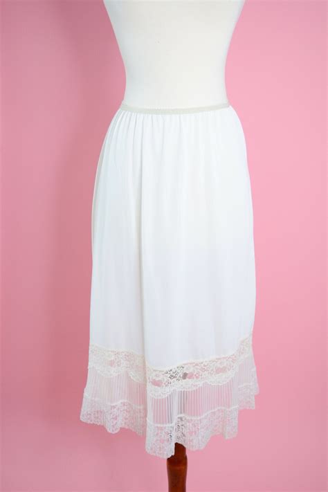 Vintage Lace Slip Retro Lingerie Vintage Undergarment Etsy