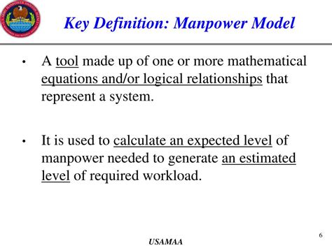 Ppt U S Army Manpower Model Development Methodology Overview Powerpoint Presentation Id 419907
