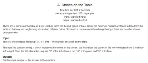 Codeforces 266 A Stones On The Table