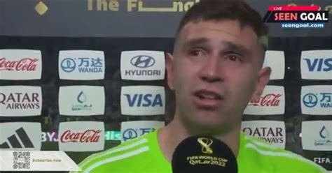 Emiliano Martinez Gives Emotional Interview After In World Cup Final
