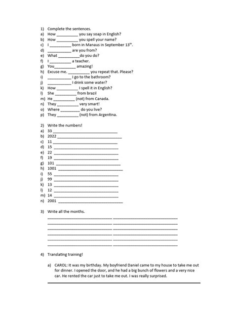 Complete The Senteces Pdf Language Arts And Discipline Home And Garden