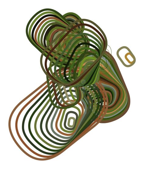 Shape Of Rounded Rectangle Abstract Geometric Background Pattern