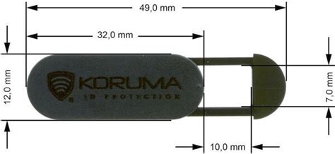 Krytka na kameru notebooku a tabletu pohyblivý štít černá Koruma en