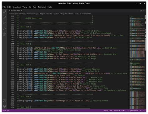 Psa Theres A Syntax Highlighting Extension For Pd2 Loot Filters For